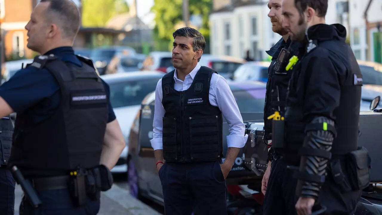 Narayan Murthy son in law UK PM Rishi Sunak seen in bullet proof jacket ...