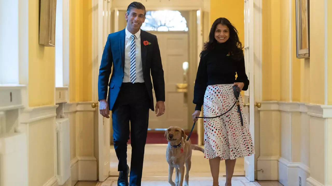 Narayan Murthy son in law UK PM Rishi Sunak seen in bullet proof jacket ...