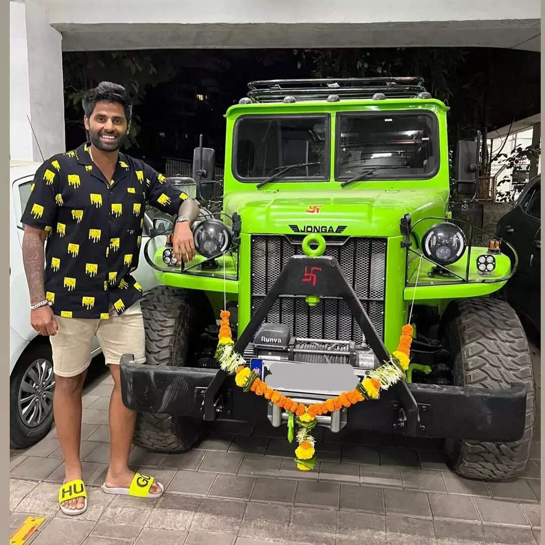 Suryakumar Yadav Nissan Jonga Luxury Car Collection