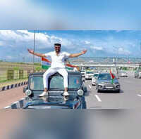 bjp leader viral video prince pandat ncr stunt on mahindra thar noida ...