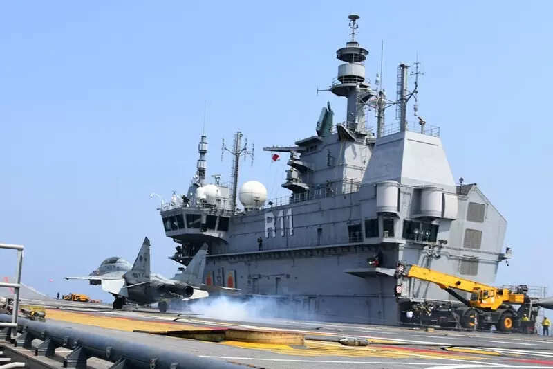 indian navy made successful landing of light combat aircraft lca on ...