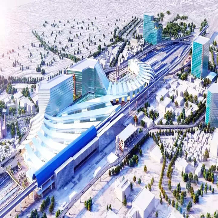 ahmedabad railway station redevelopment work looks like airport indian ...