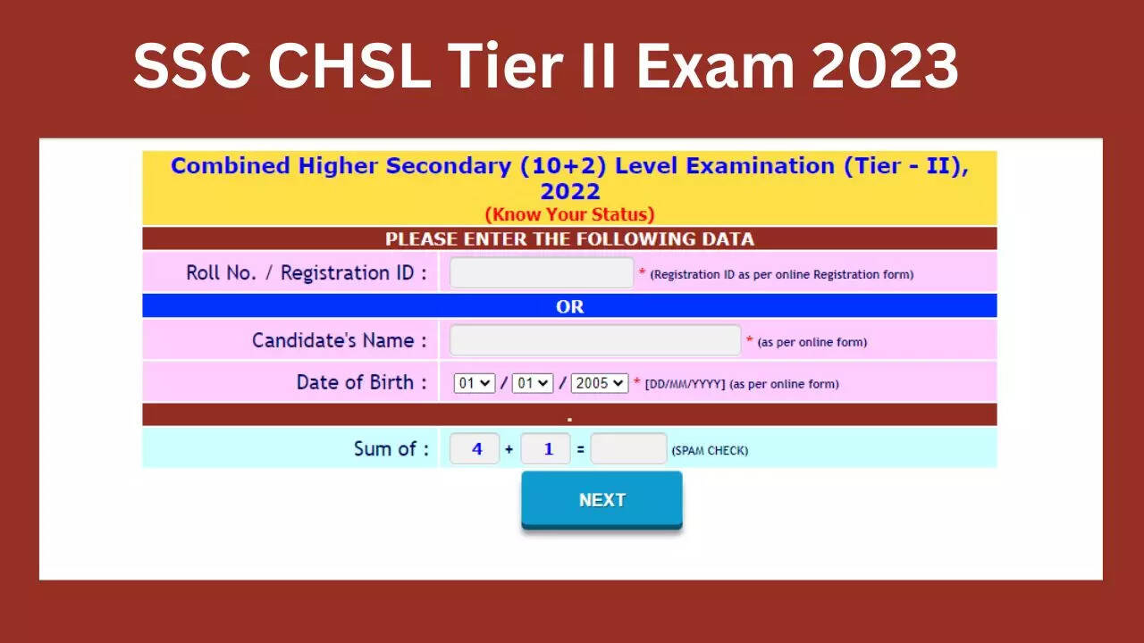 SSC CHSL Exam 2023: SSC CHSL Tier II Application Status Link Activated today on ssc.nic.in. Know ...