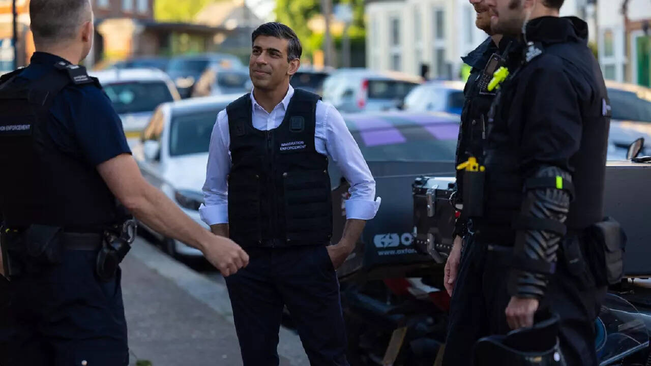 Narayan Murthy son in law UK PM Rishi Sunak seen in bullet proof jacket ...