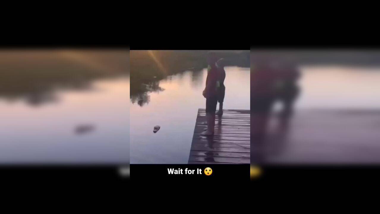 viral video boy fallen into pond full of crocodiles video goes viral on ...