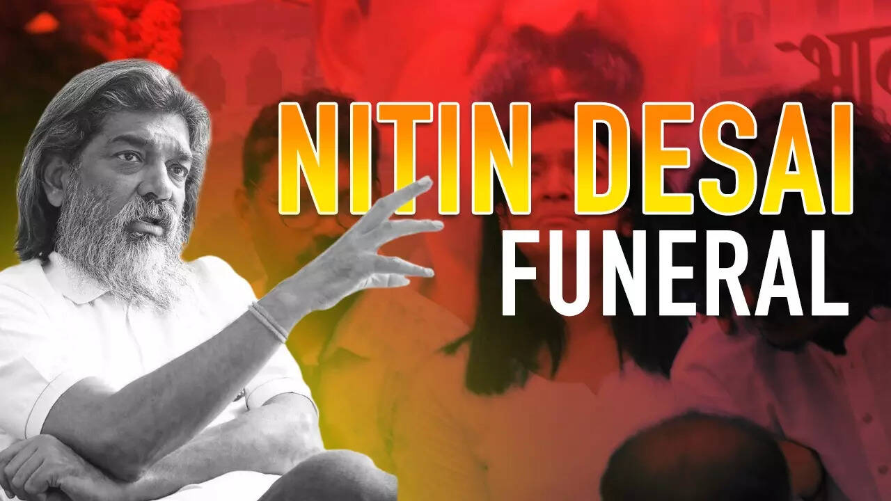 Art Director, Nitin Desai Funeral Live: Nitin Chandrakant Desai Death News, Nitin Desai Family ...