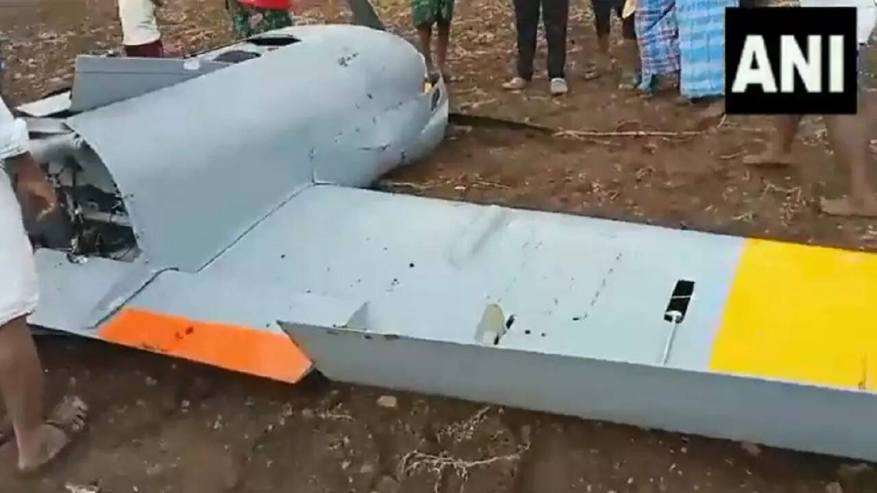 Drdo Drone Crash Tapas UAV Crashes In Karnataka Accident During Test ...