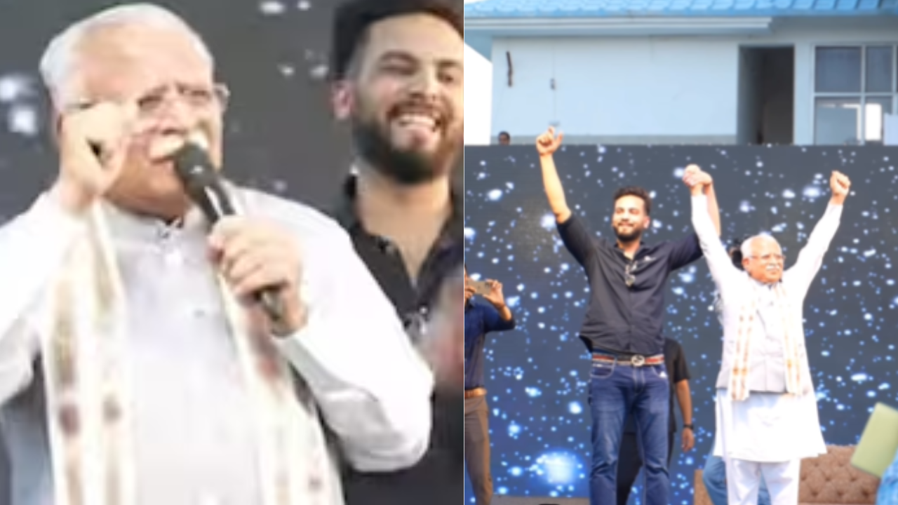 Bigg Boss OTT 2: Elvish Yadav Gurugram Meet Up, haryana cm manohar lal khattar honored elvish ...