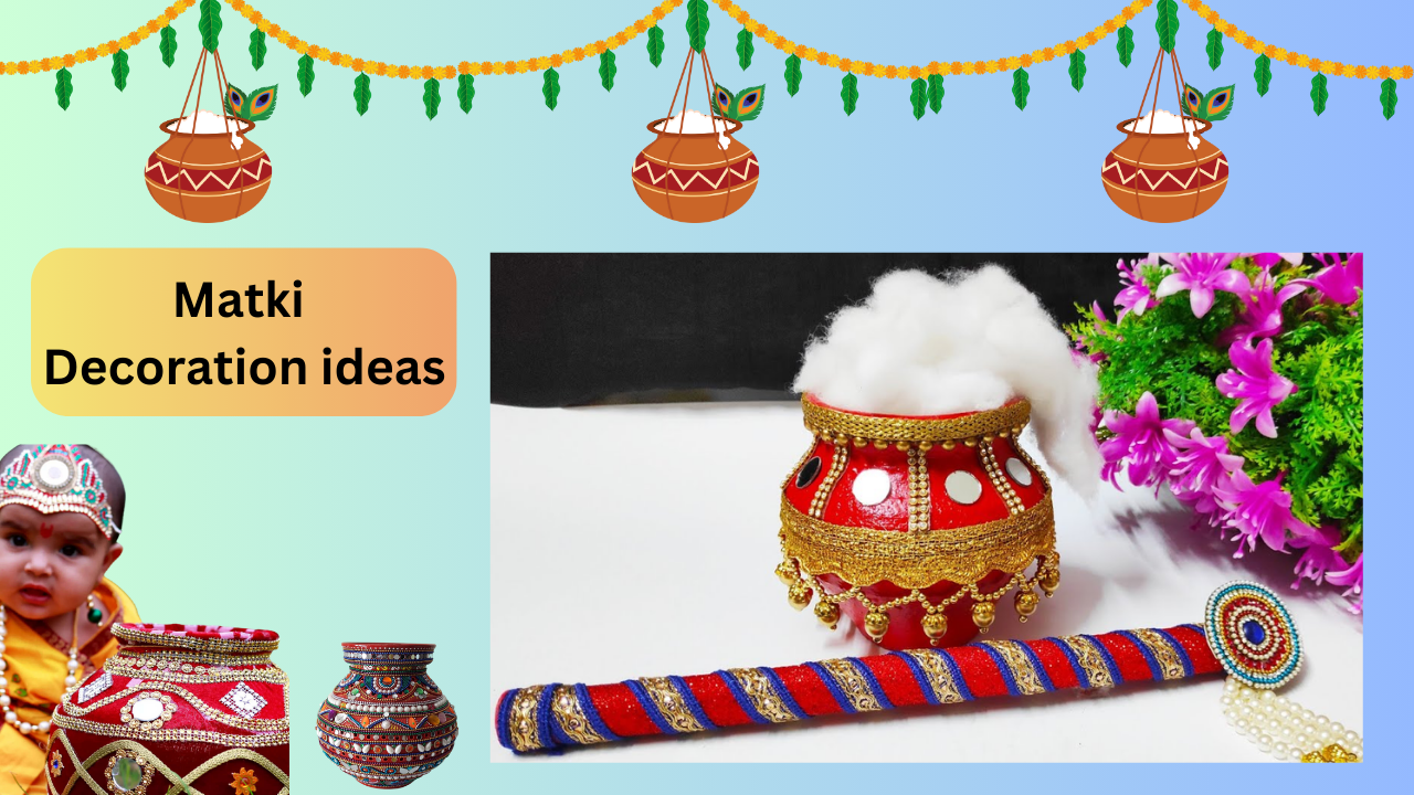 Janmashtami matki decoration ideas how to decorate matki drawing ...