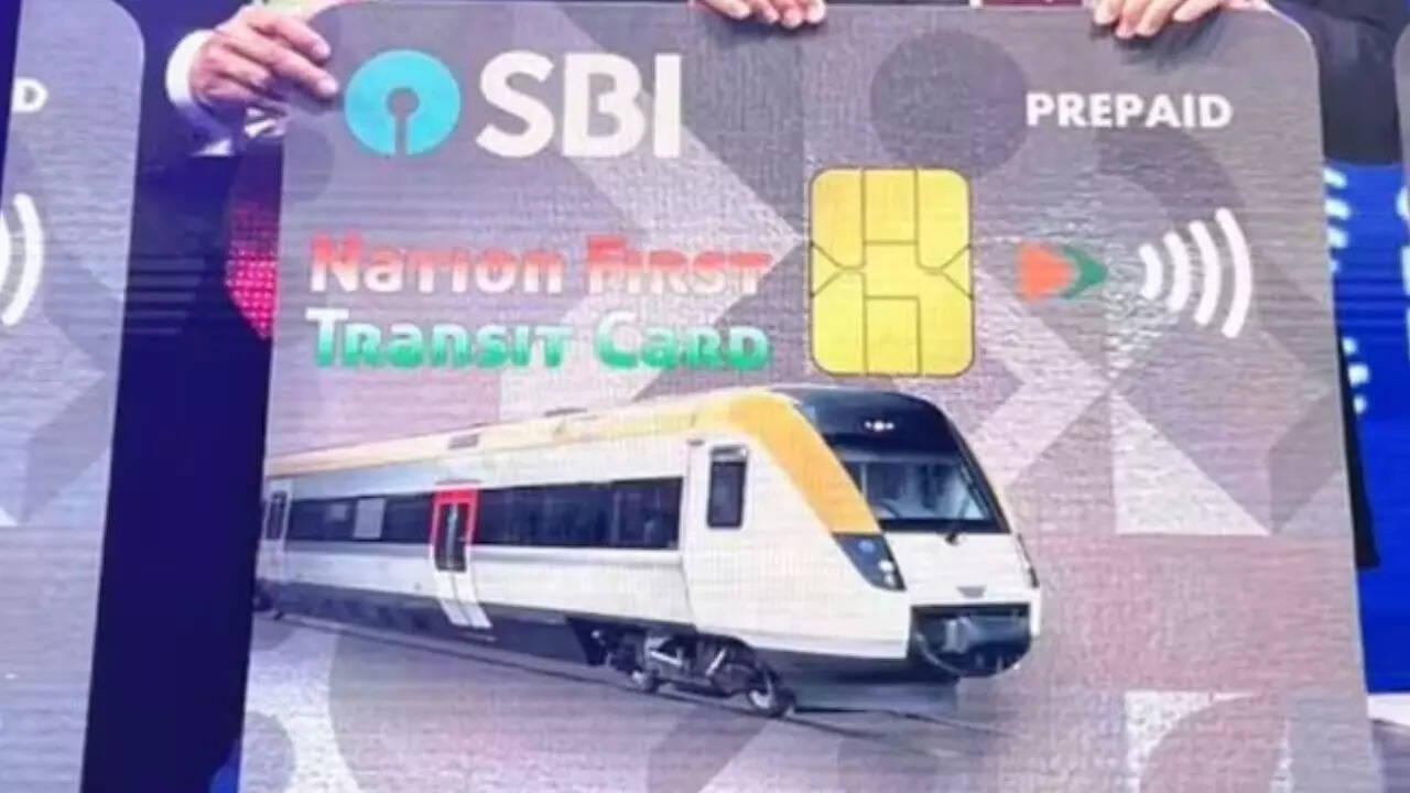 SBI Nation First Transit Card For fare payments in metro buses With ...