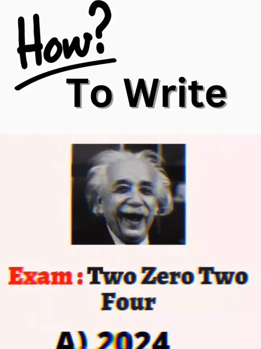 आइंस्टीन दिमाग भी नहीं बता पाएगा मैथ्स में कैसे लिखें Two Zero Two Four ...