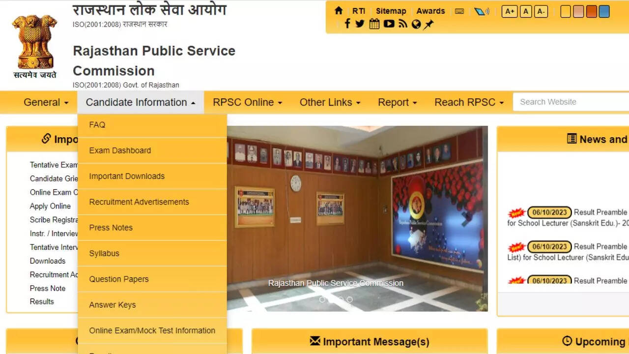 RPSC RAS Prelims Result 2023 Released: Soon on rpsc.rajasthan.gov.in ...