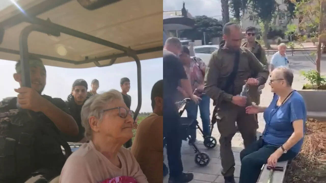 Viral Video: yaffa adar kidnapped by hamas rescued by israel soldiers ...