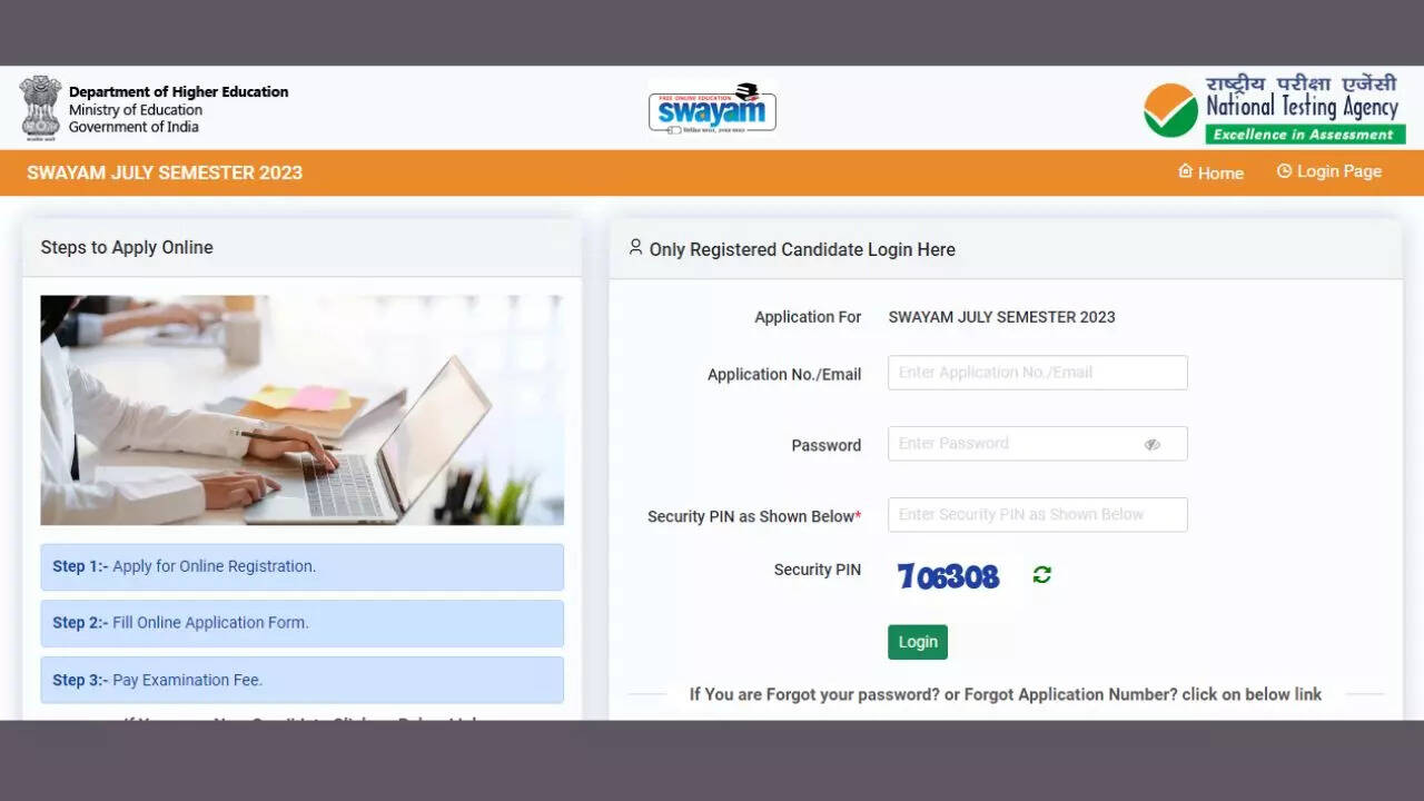 NTA SWAYAM July Exam 2023: Apply for SWAYAM July Semester Exam on ...