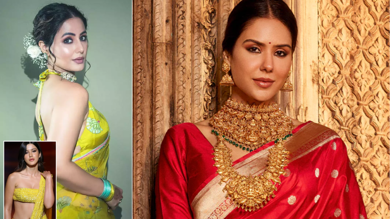 First day of navratri blue saree blouse designs for navratri mata chowki alia bhatt parineeti ...