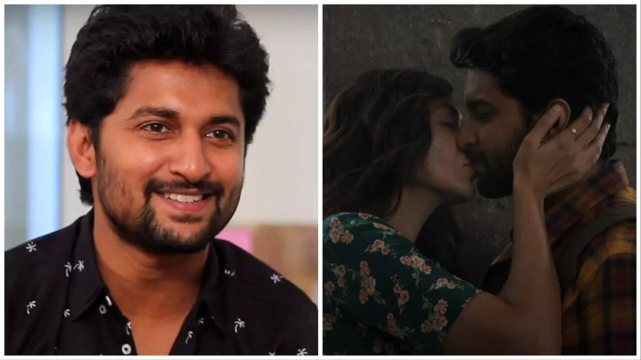 Nani React on lip-Lock Scenes in Hi Nanna Teaser with Mrunal Thakur ...