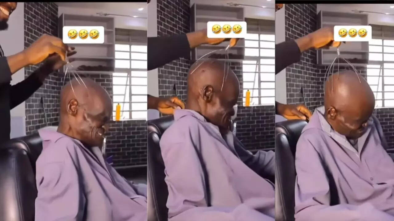 Funny head Massage Video Goes Viral on Social media Must Watch | Times ...