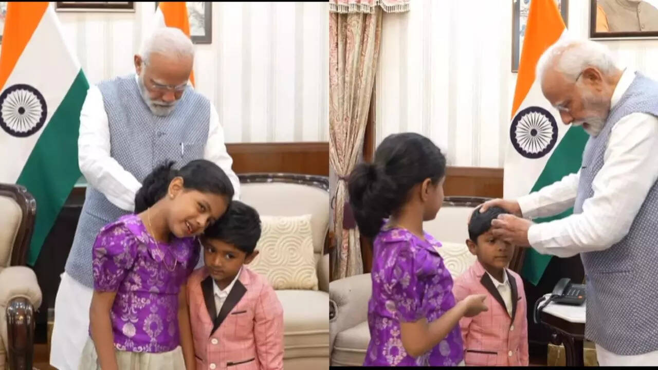 Meet PM Modi's young friends, shares light moment with children, watch ...