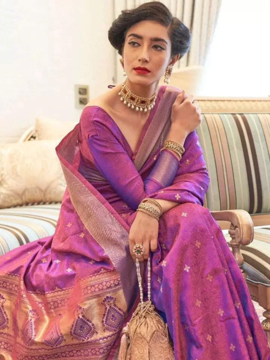 How To Identify The Authenticity Of Pure Kanjivaram Silk Saree Know Difference In Real Or Fake ...