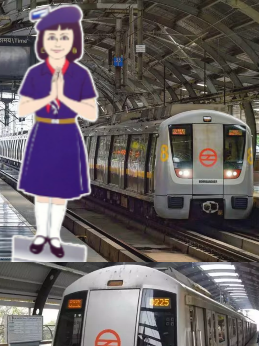 delhi metro mascot blue dress girl history must be know - दिल्‍ली ...