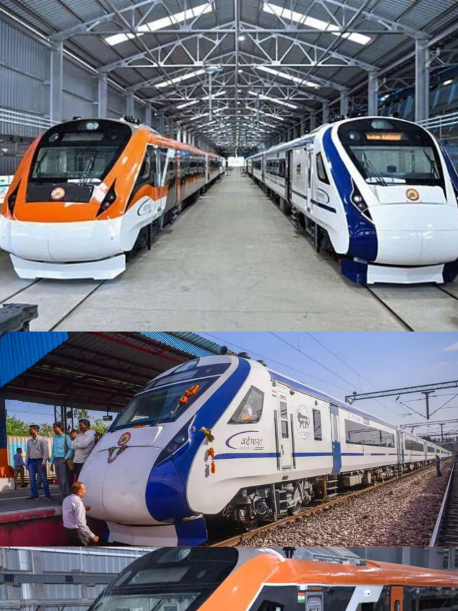 difference between orange and blue white vande bharat train- | Times ...