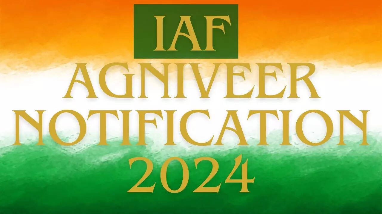 IAF Agniveer Notification PDF 2024 released at agnipathvayu.cdac.in ...