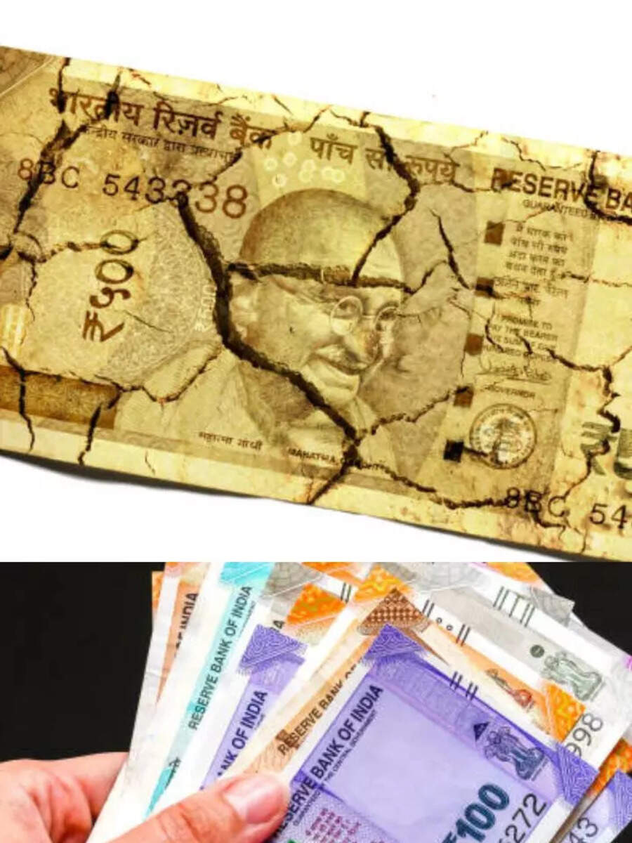 If Currency note torn in place of the numbers can it replace | Times ...