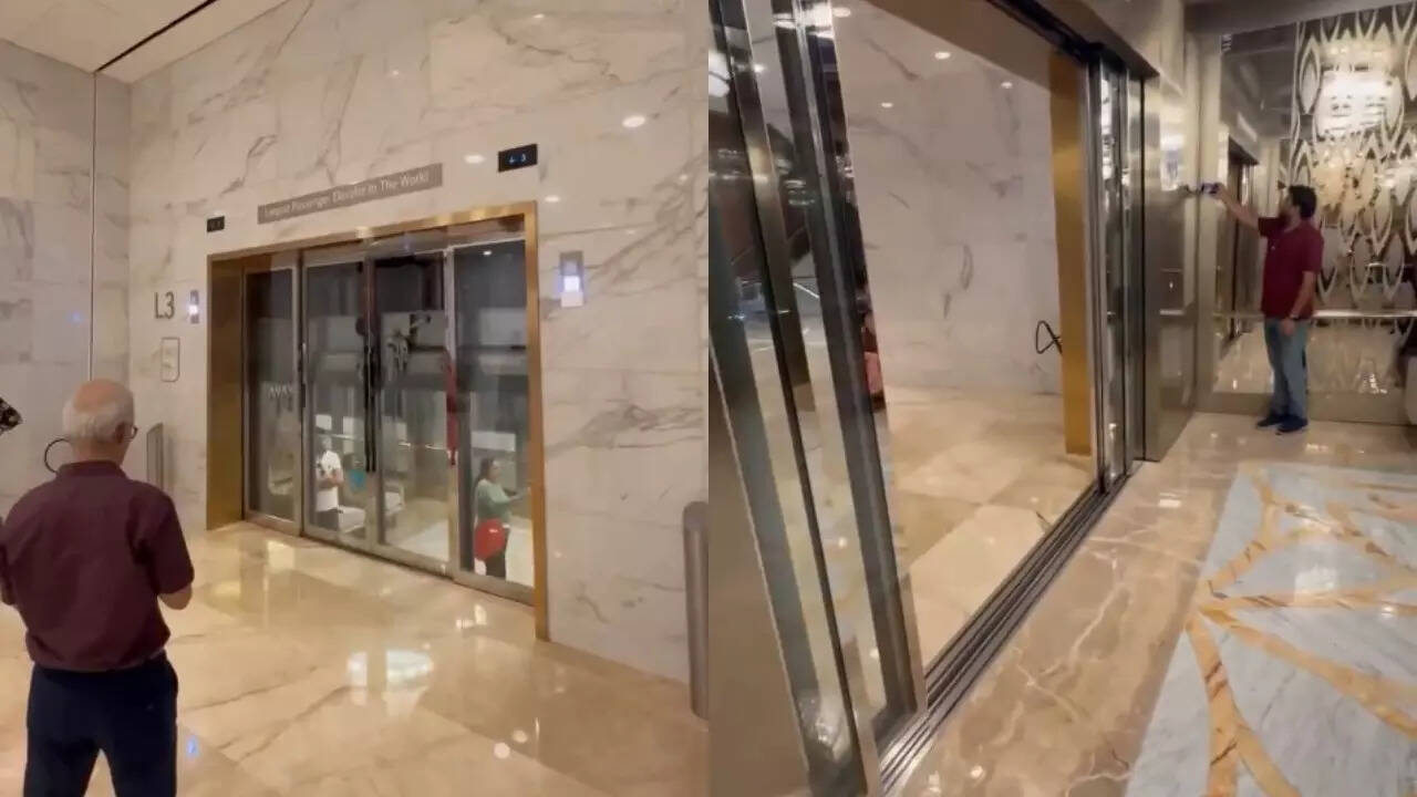 trending video world’s largest passenger elevator video goes viral | वायरल News, Times Now Navbharat