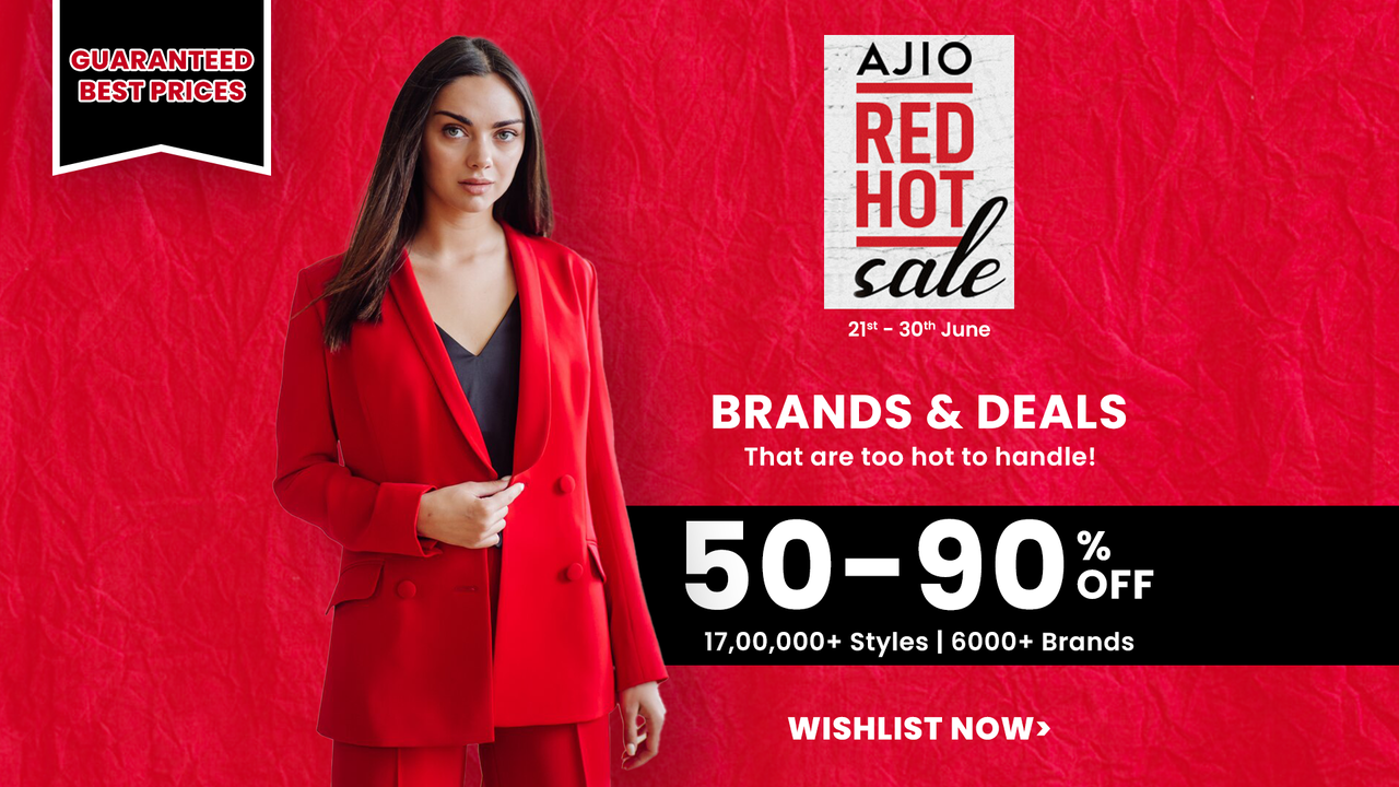 Ajio Red Hot Sale: Get the best brands at 50-90% off!