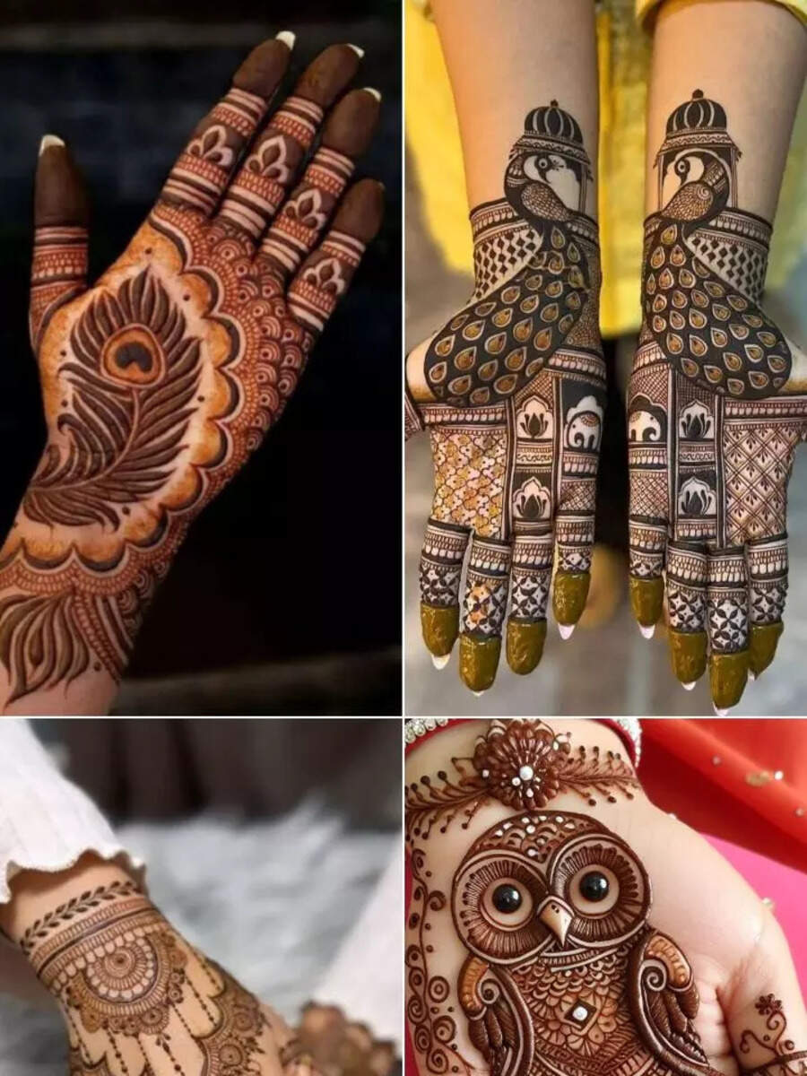 पुरानी हुई अरबी-जाल मेहंदी, अब ट्रेंड में हैे Marathi Mehndi Designs ...