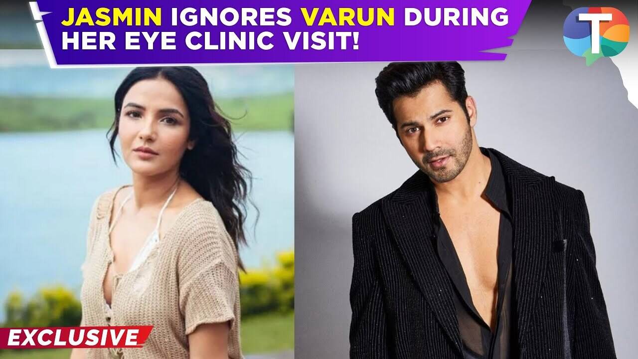 Jasmin Bhasin And Varun Dhawan Ignores Each Other On Eye Clinic ...