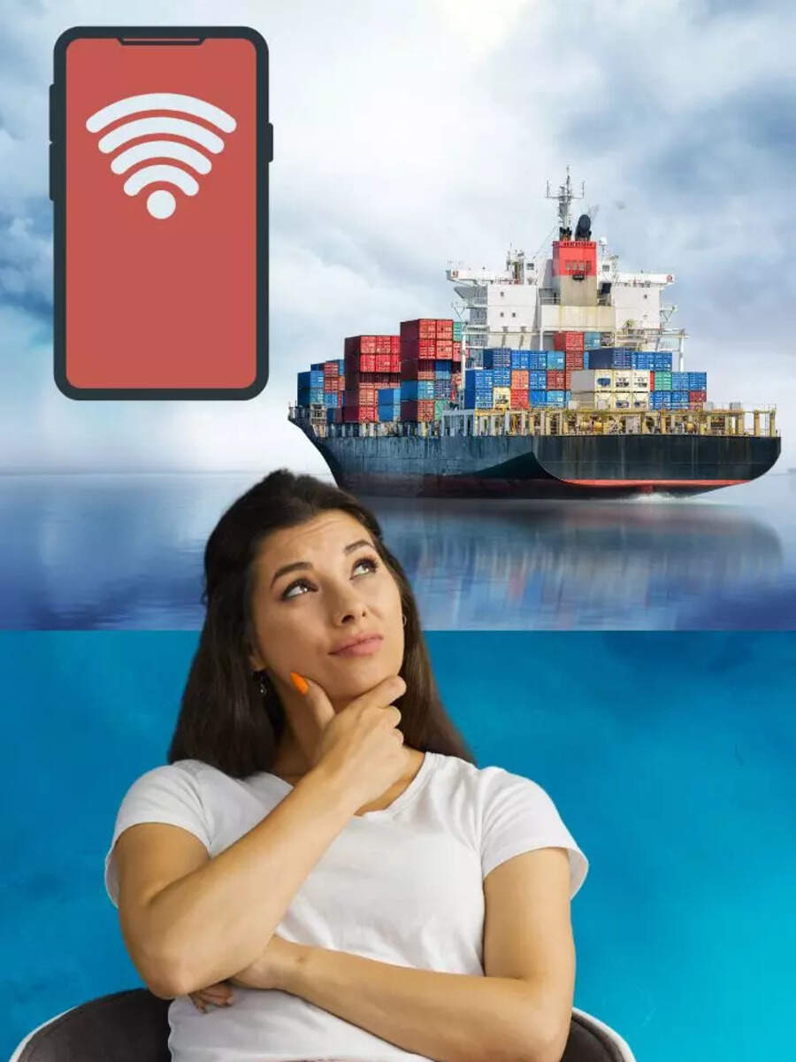 How do ships get internet in the middle of the ocean | Times Now Navbharat