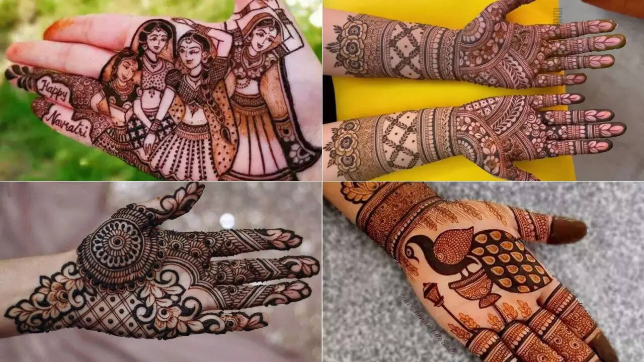 Navratri Mehndi Designs: नवरात्रि के पहले दिन हथेली पर रचाएं इतनी ...