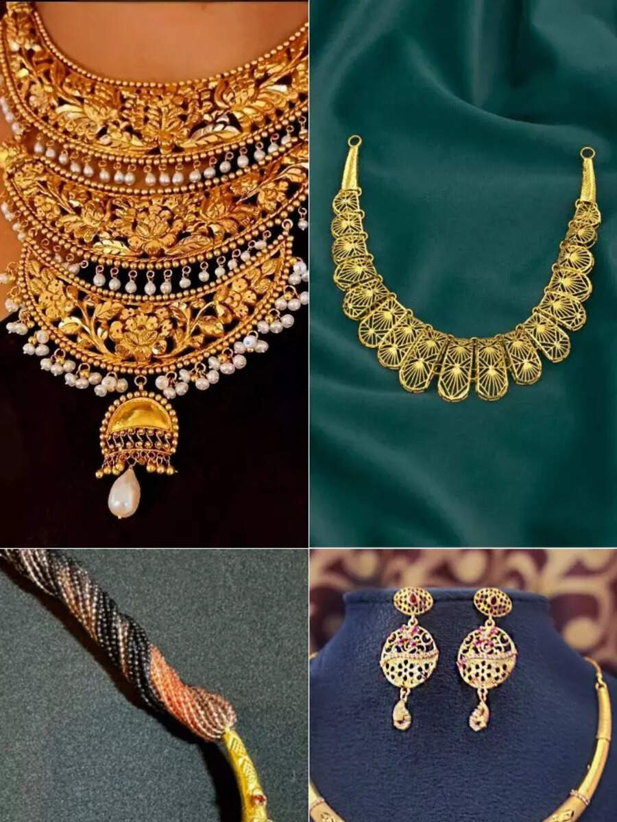 खूब ट्रेंड में हैं सोने के हसुली नेकलेस, खरीदने से पहले देखें ये HASULI ...