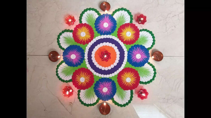 Children's Day 2024 Rangoli Designs (बाल दिवस की रंगोली फोटो): Happy ...