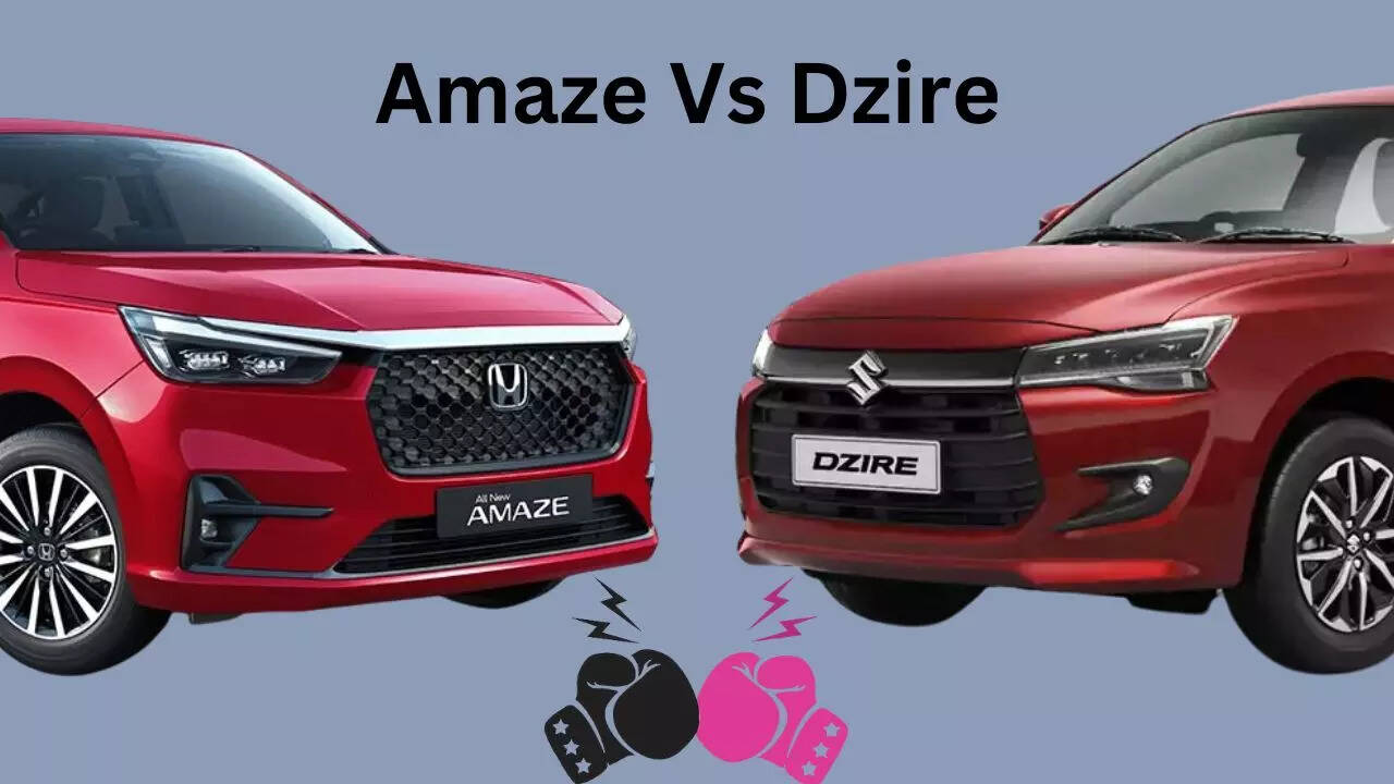 2025 Honda Amaze Vs New Generation Maruti Suzuki Dzire Comparison