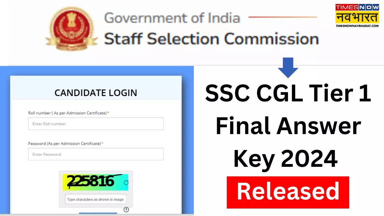 SSC CGL Tier 1 Final Answer Key 2024 Link Active at ssc.gov.in Here is Pdf Free Download | Times ...