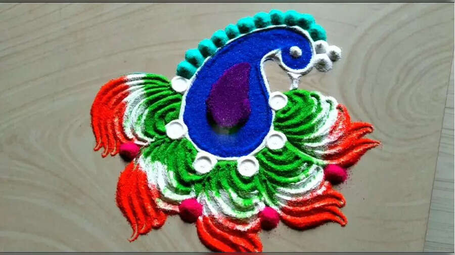 Republic Day Rangoli Design, गणतंत्र दिवस 2025 रंगोली: गणतंत्र दिवस पर ...