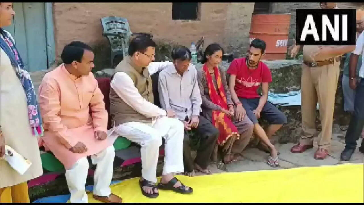 cm dhami meets ankita bhandari parents assures harshest punishment ...