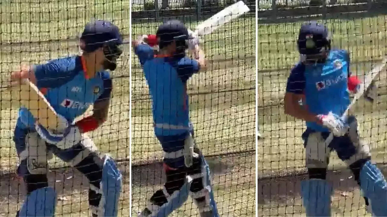India team ka practice session: Virat Kohli in full flow in nets as ...