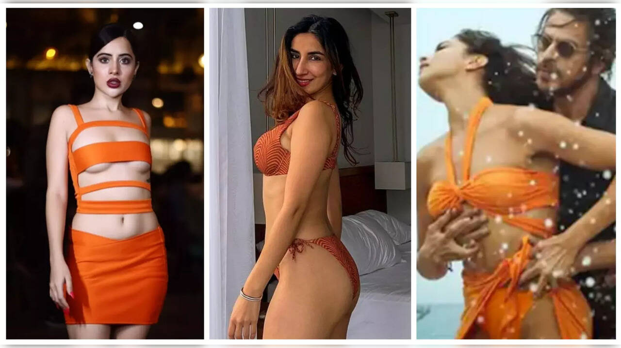 Parul Gulati's joins orange bikini gang with Deepika padukone and urfi javed - पारुल गुलाटी ने ...