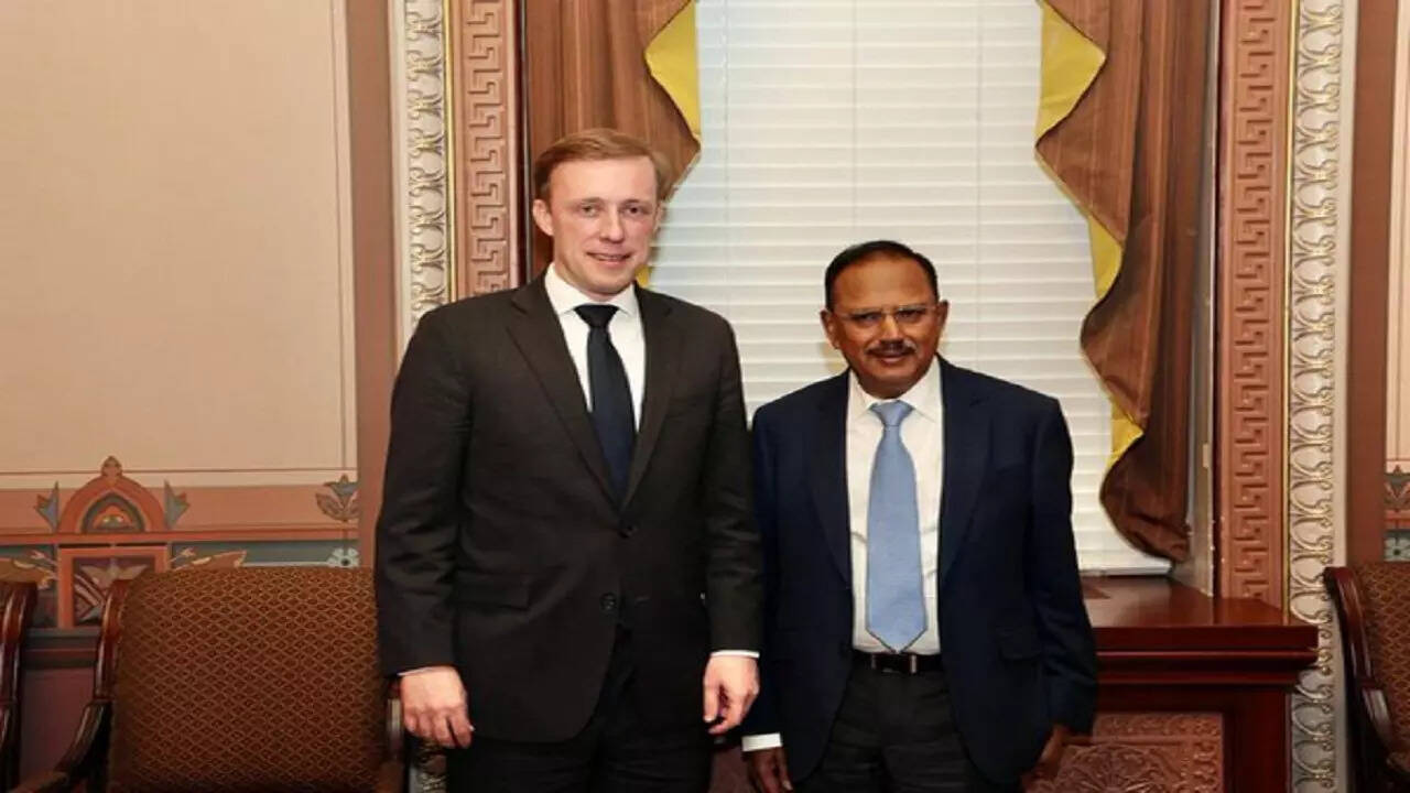 US NSA Jake Sullivan welcomes Ajit Doval at White House to launch next ...