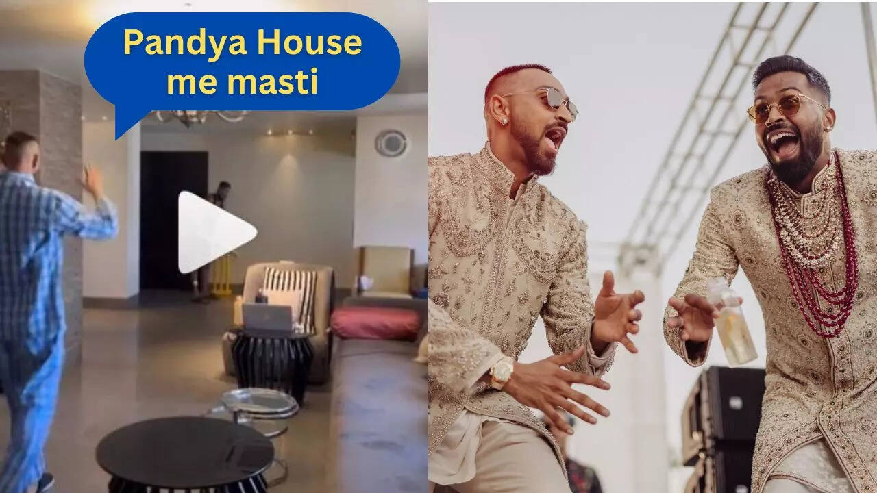 pandya house me masti hardik pandya and krunal pandya play in house ...