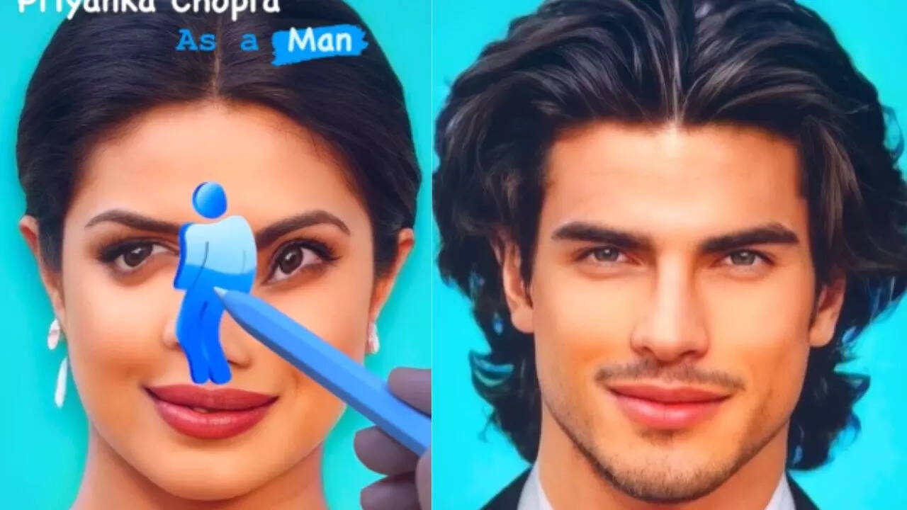 Priyanka Chopra as a Man Photo by Jose Arrt goes viral, Watch creative ...
