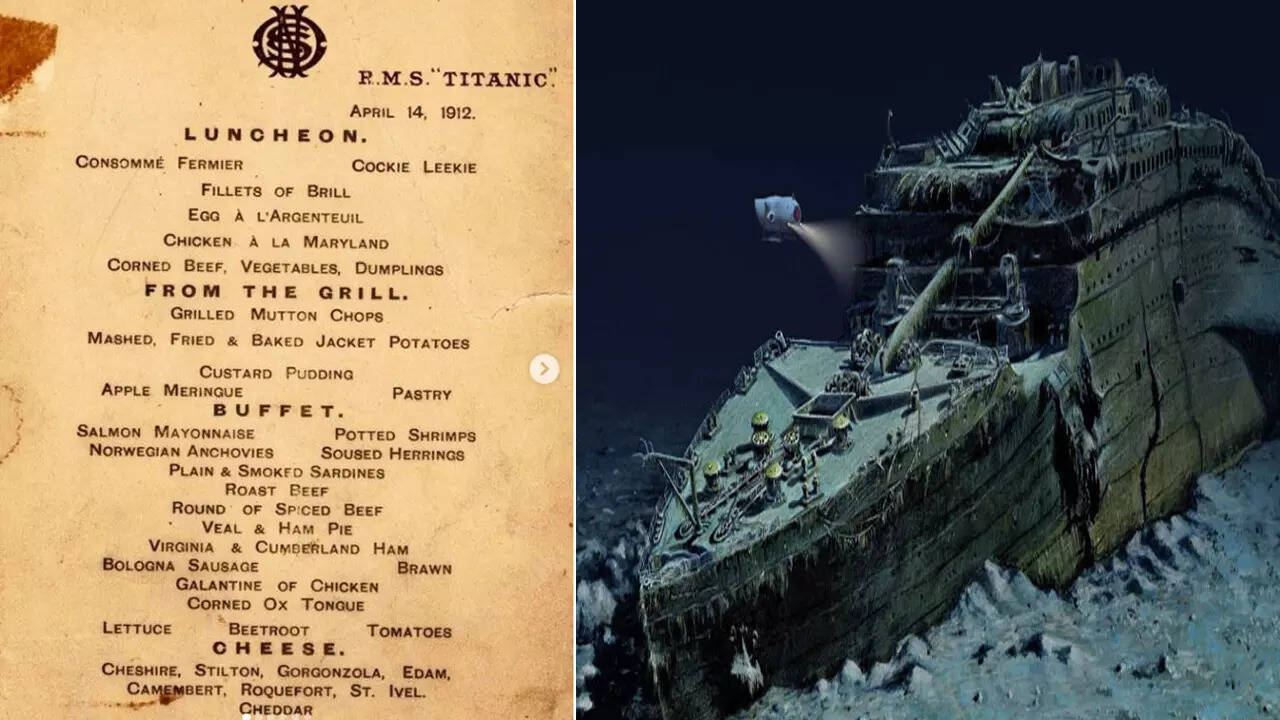 TITANIC डूबने से पहले यात्रियों को दिया गया था ये खाना, शानदार व्यंजन ...