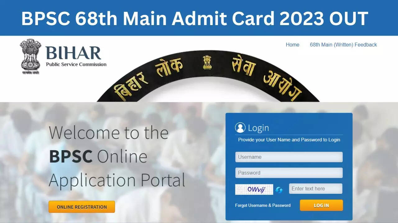 BPSC 68th Main Admit Card 2023: Bihar Patna BPSC 68th Main Admit Card ...