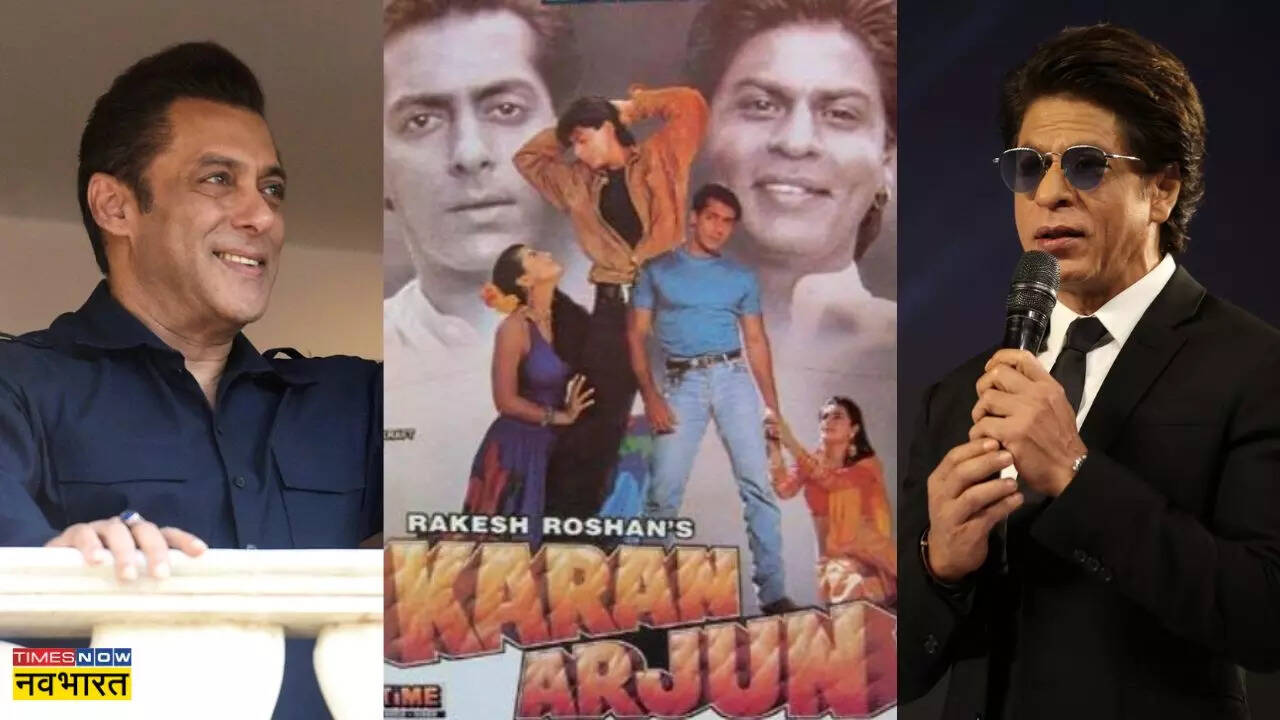 Salman Khan then shots Shahrukh Khan on Karan Arjun Set, Know full ...
